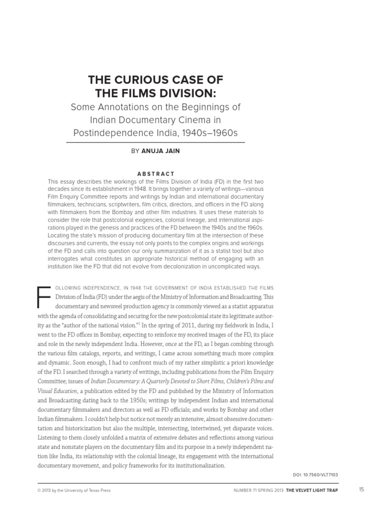 THE - CURIOUS - CASE - OF - THE - FILMS - by Anuja Jain | PDF ...