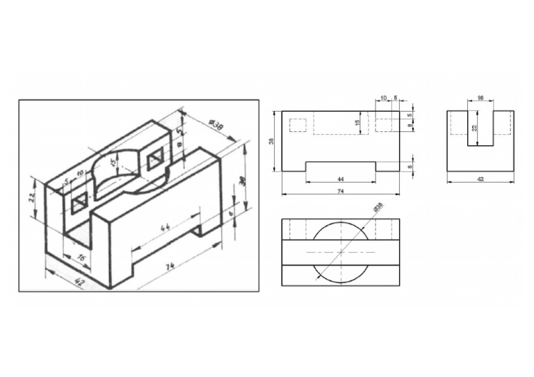 3d Nacrt Tlocrt I Bokocrt | PDF