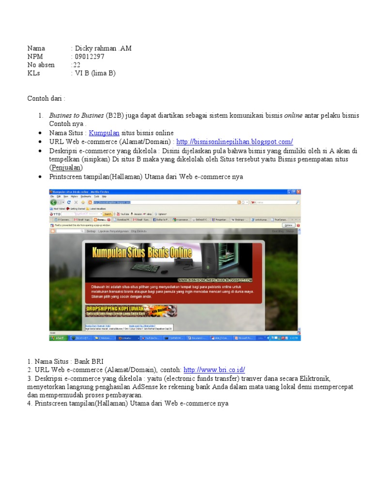 Contoh E Commerce | PDF