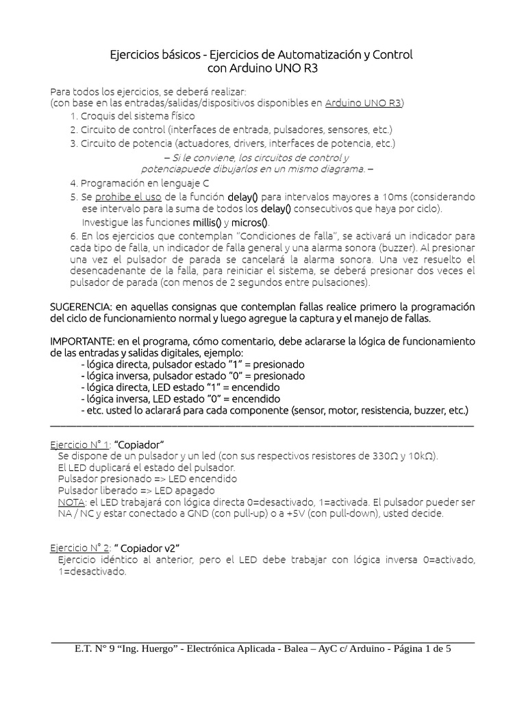 TP Arduino | PDF | Diodo emisor de luz | Tanques