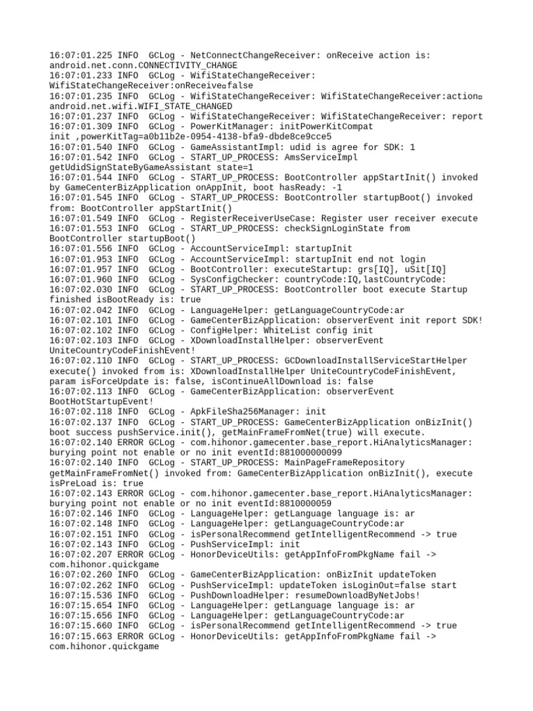 GameCenter Startup Log Analysis | PDF | Internet | Software Engineering