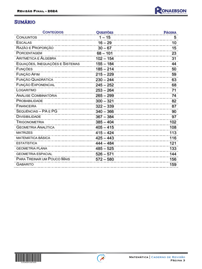 Apostila - Revisão Final 2024 | PDF | Tablets