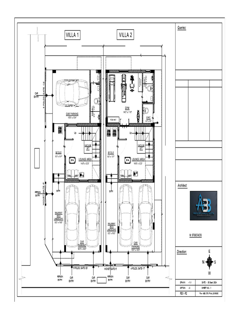 #375 - Neelankarai - Structural Dwgs. Upto PB - 16.10.24 | PDF | Door ...