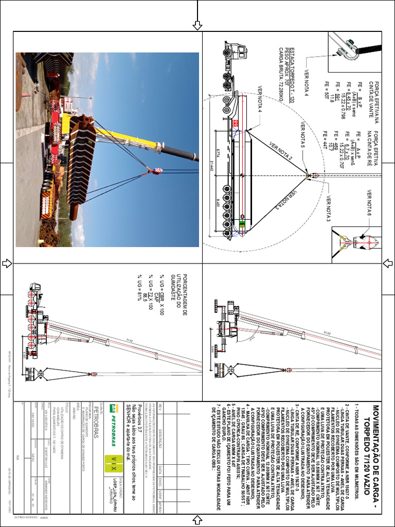 Plano de Rigging - T 120 Vazio VIX. | PDF