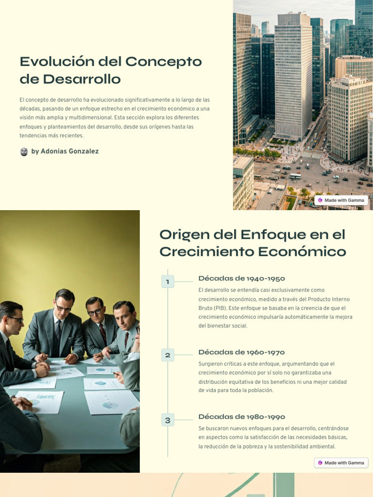 Evolucion Del Concepto de Desarrollo | PDF | Sustentabilidad ...