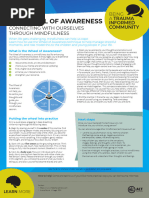 Wheel of Awareness Meditation Guide | PDF | Mindfulness | Awareness