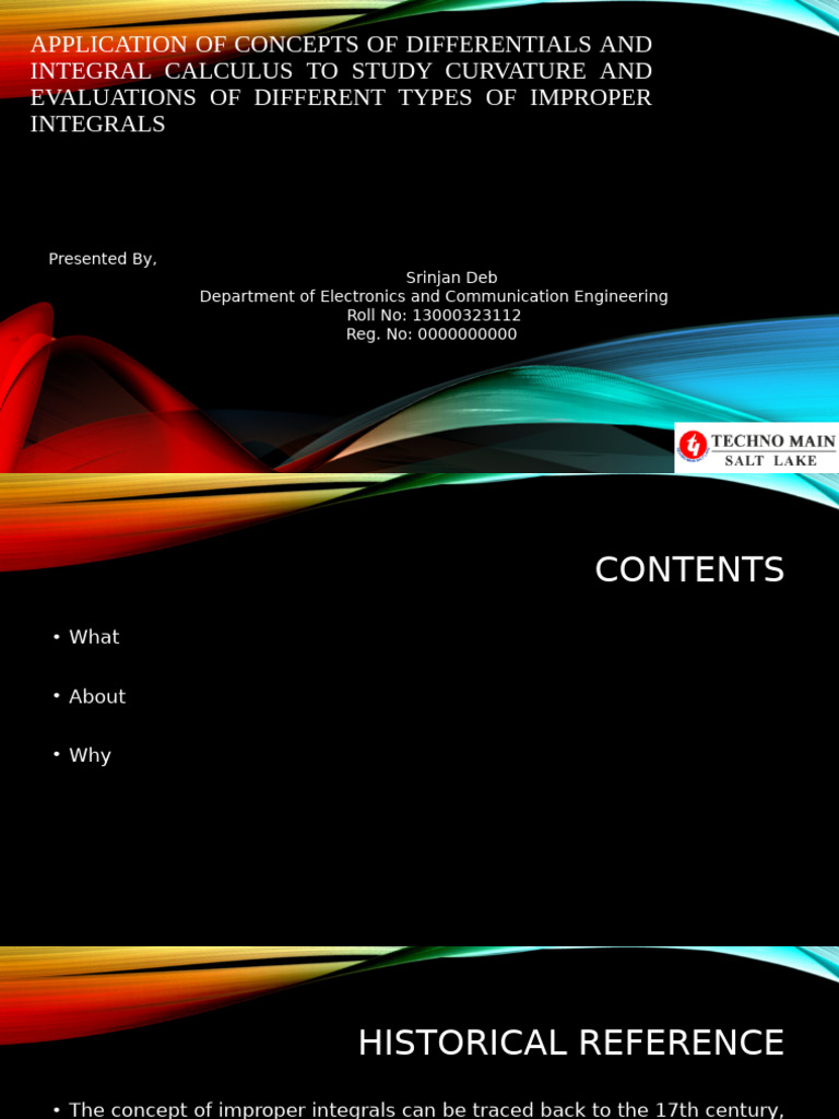 Application of Concepts of Differentials and Integral Calculus | PDF ...
