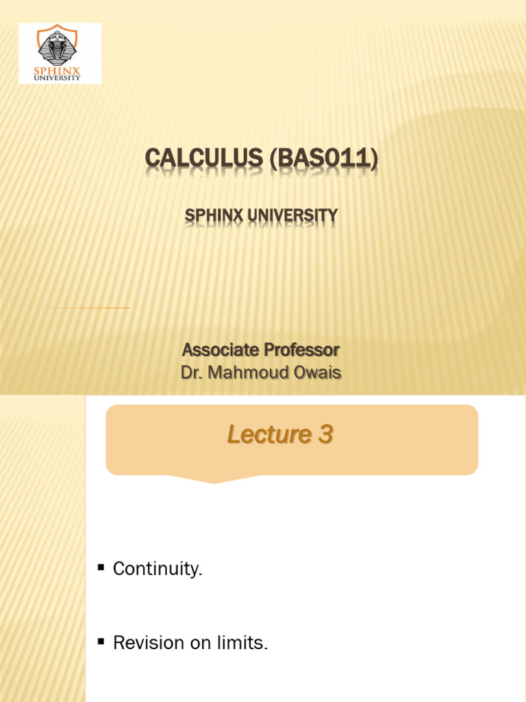 Lec 3 | PDF | Continuous Function | Function (Mathematics)