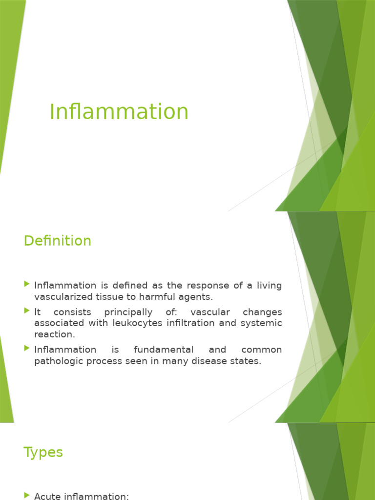 Understanding Inflammation Types and Signs | PDF | Science & Mathematics