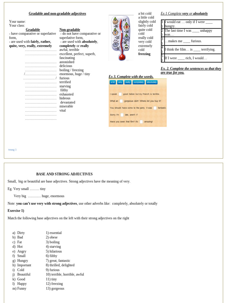 Understanding Non-Gradable Adjectives | PDF