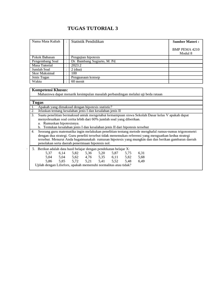 Tugas Tutorial 3 | PDF
