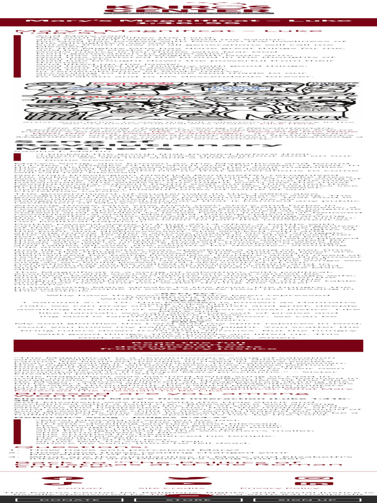 Mary's Magnificat - Luke 146-55 - Kairos Center | PDF | Mary, Mother Of ...