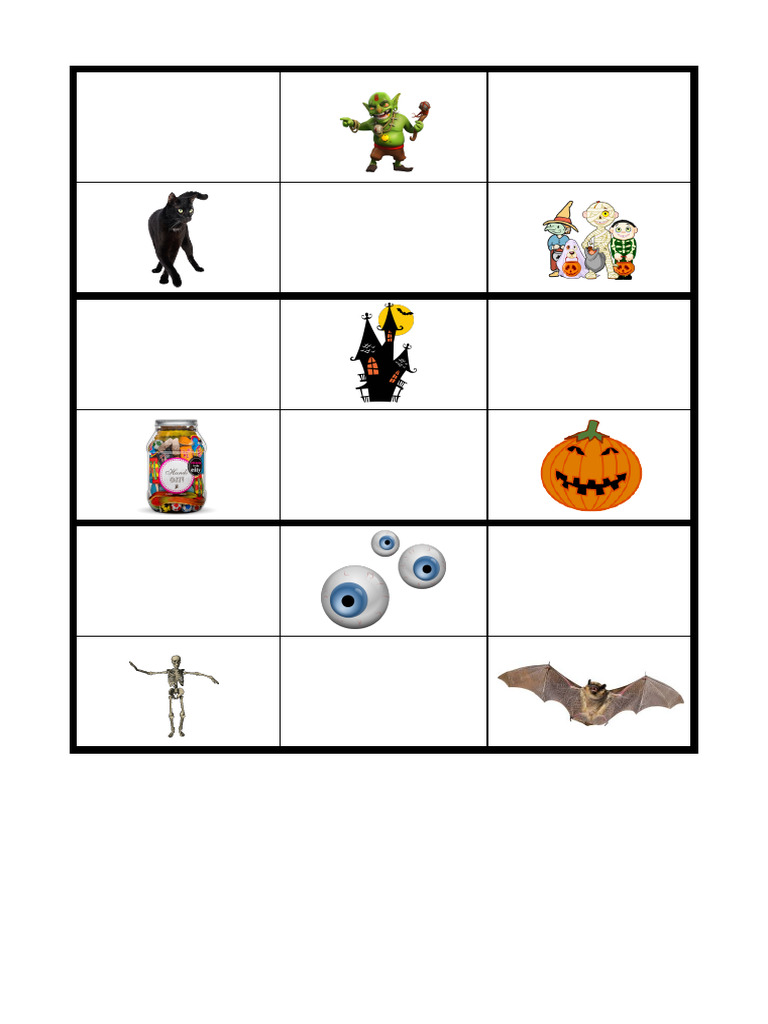 PilarInTheBox - Bingo - Halloween | PDF