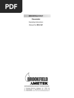 Handout Brookfield Viscometer | PDF | Turbulence | Viscosity