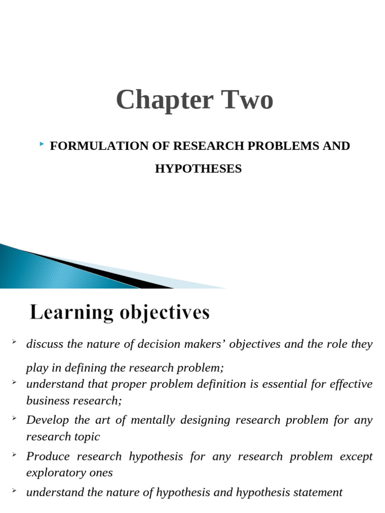 Research Problem Formulation Guide | PDF | Hypothesis | Experiment