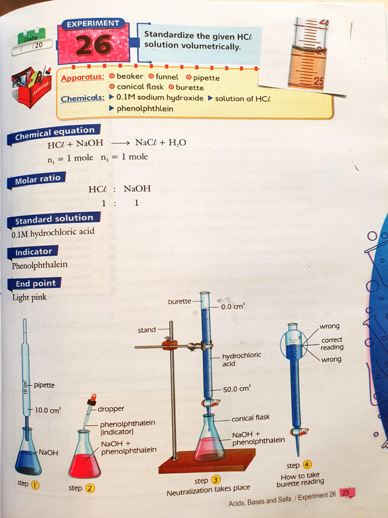 Titration HCl.10th PBA | PDF | Sodium Hydroxide | Acid