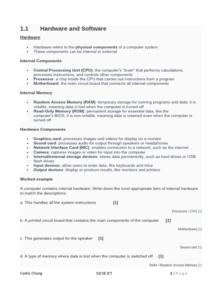 Ict Sme CH1-12 | PDF | Computer Data Storage | Computer Hardware