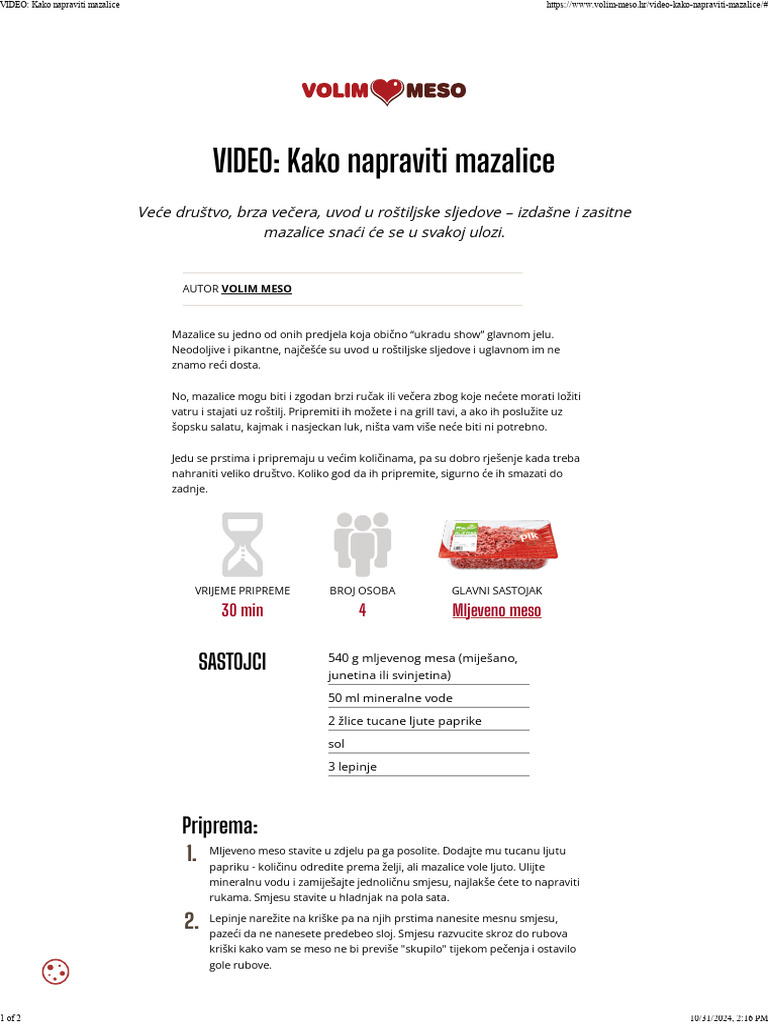 VIDEO - Kako Napraviti Mazalice | PDF