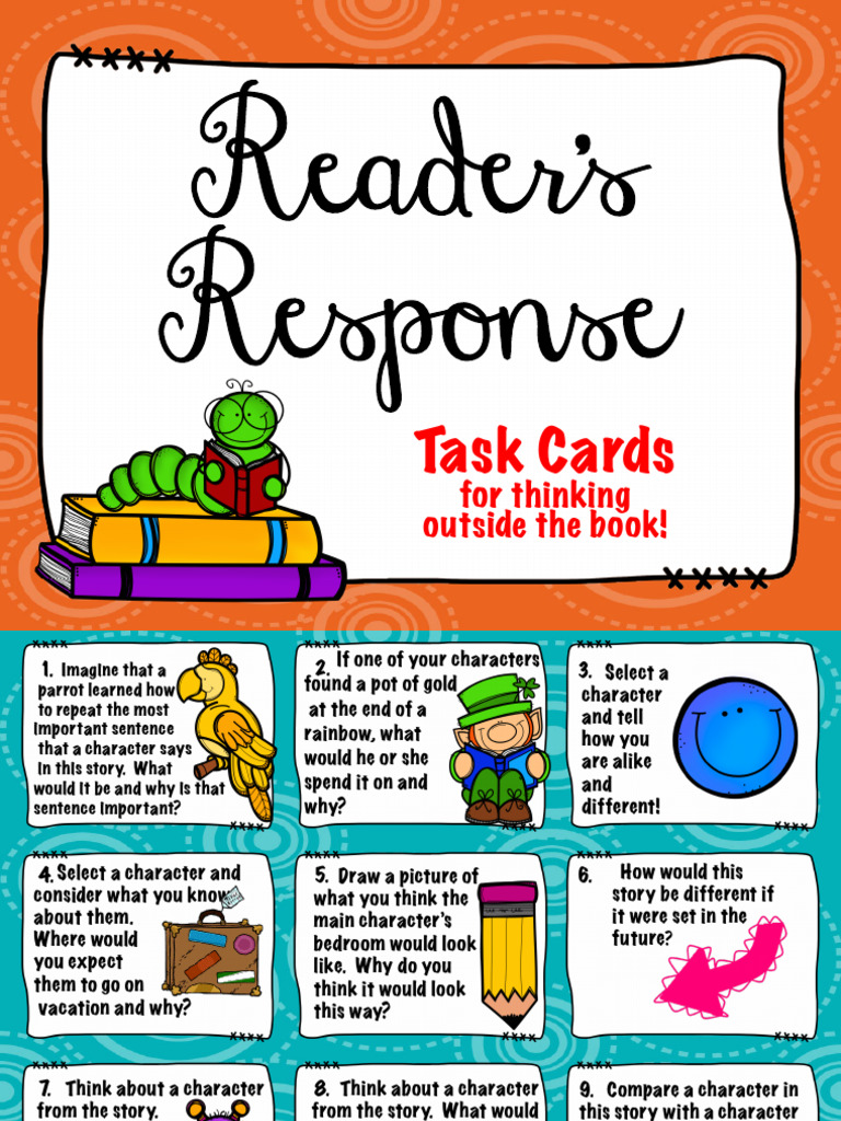Reader's Response: Task Cards | PDF