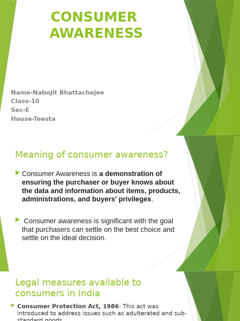 Consumer Awareness | PDF | Consumer Protection | Consumer Behaviour