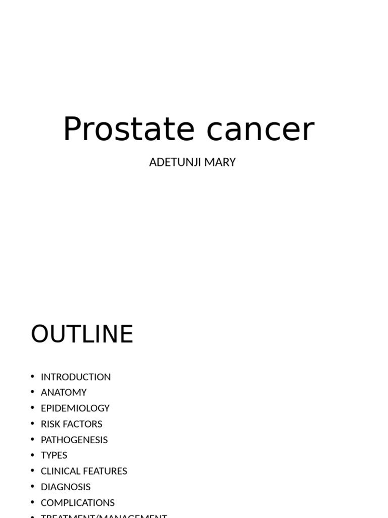 Prostate Cancer Slide | PDF | Prostate Cancer | Prostate