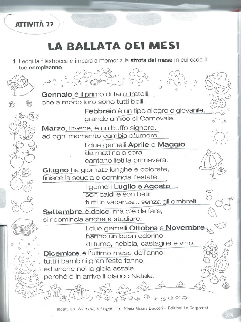 La Ballata Dei Mesi | PDF