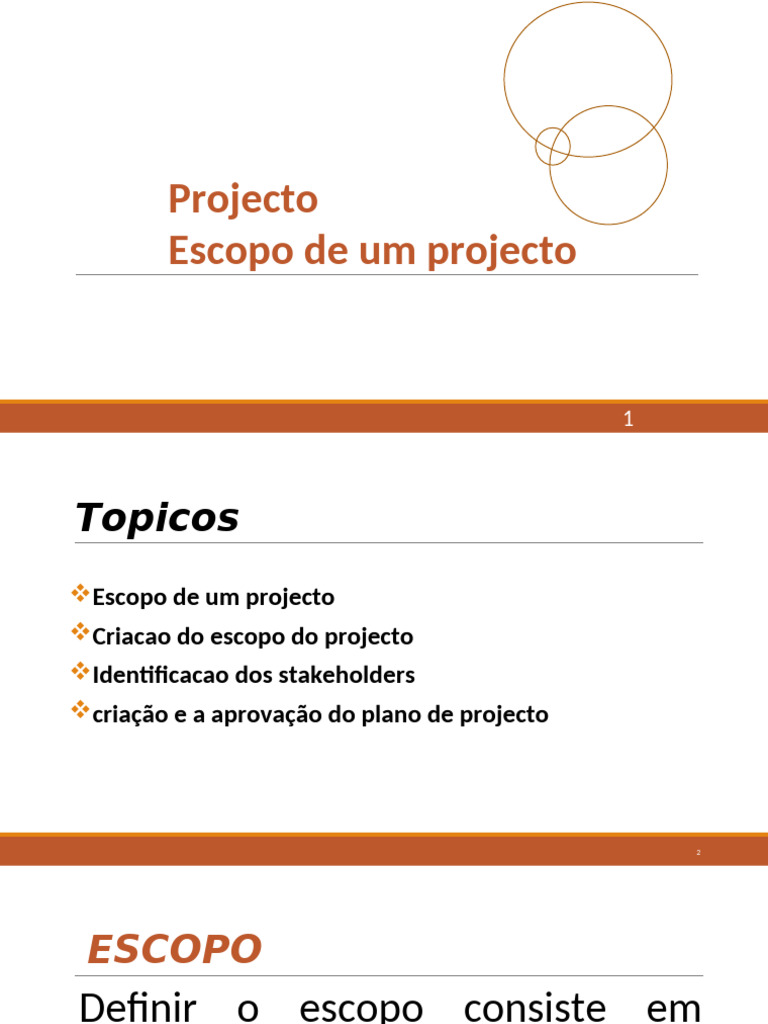 Definição do Escopo de Projeto | PDF | Partes interessadas (corporativo ...