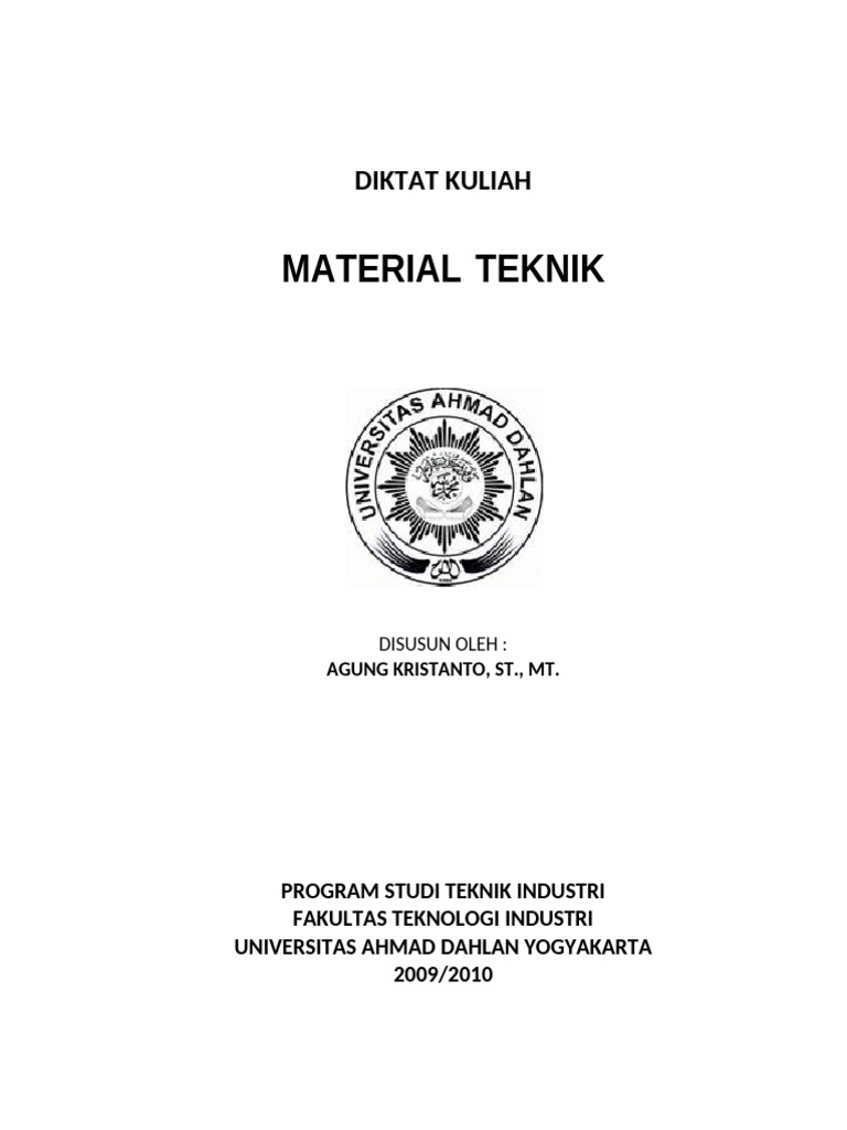 Modul Kuliah Material Teknik | PDF