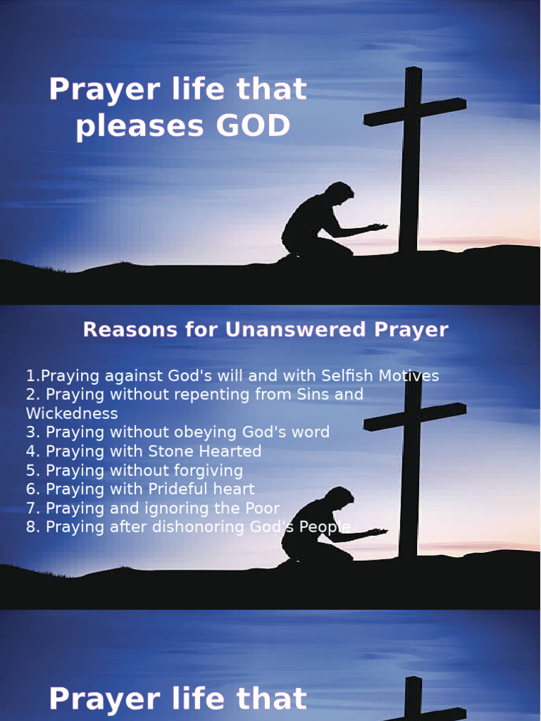 Prayer Life That Pleases God | PDF