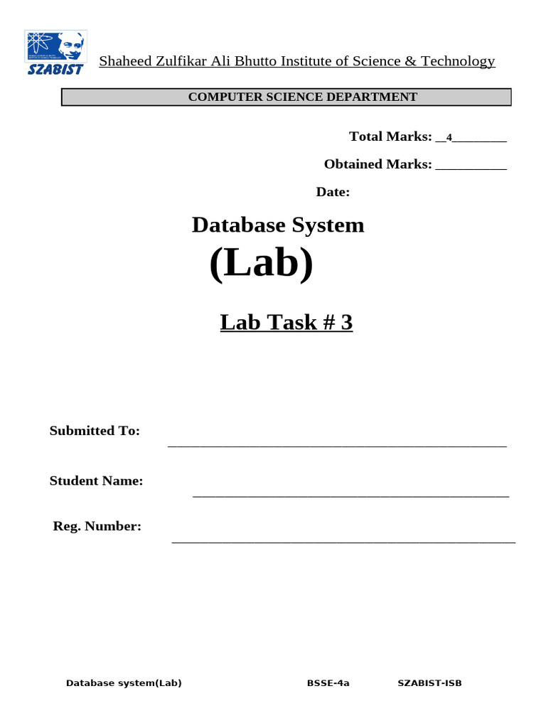 Lab Task 3 DB | PDF | Medical Prescription | Pharmacy