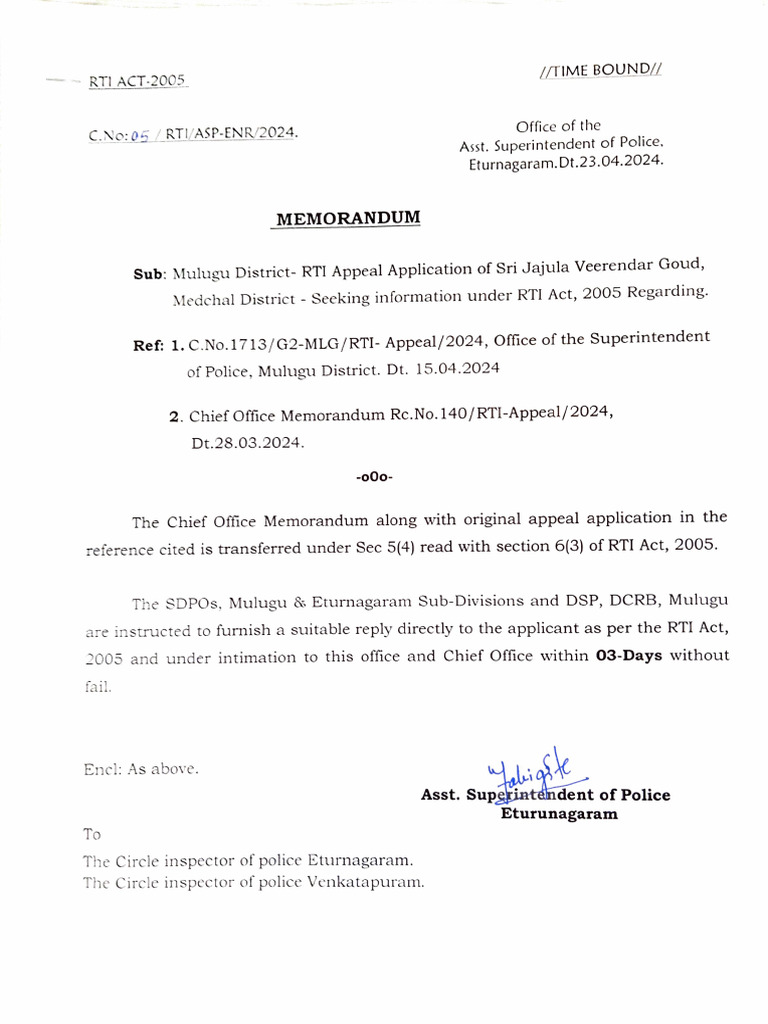 Jajula Veerendar Goud Medchal | PDF