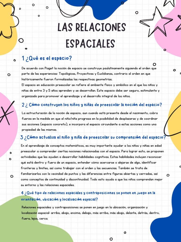 Relaciones Espaciales | PDF