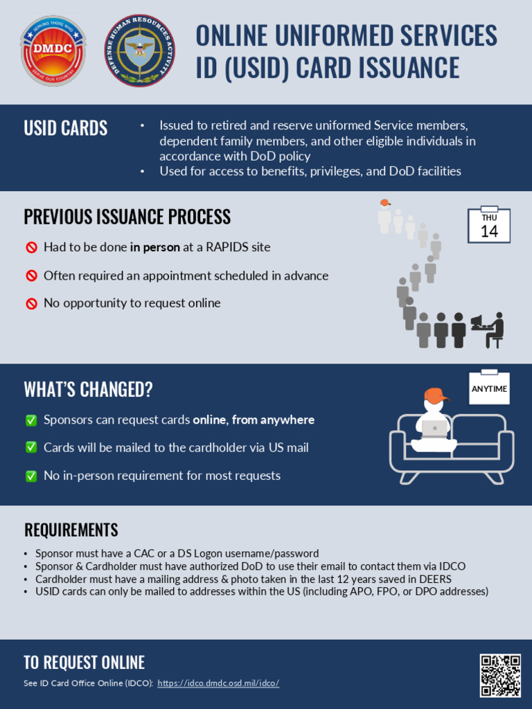 Online USID Card Issuance One Pager | PDF | Finance & Money Management