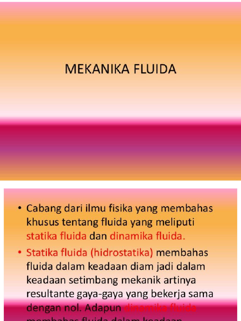 Presentasi Mekflu 3 | PDF