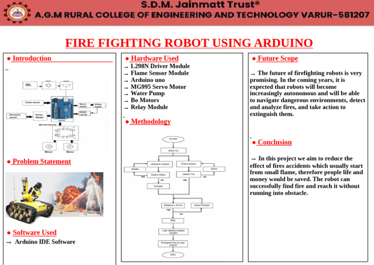 Fire Fighting Robot PPT 27 | PDF