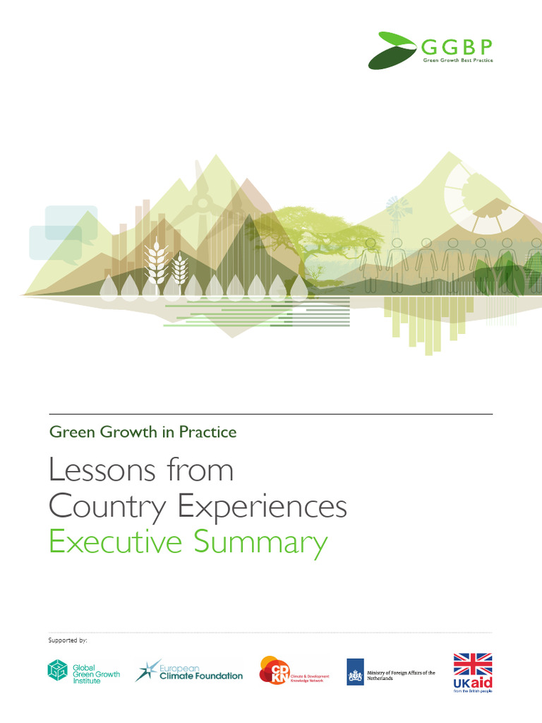 Green Growth Best Practices Report | PDF | Green Growth | Economic Growth