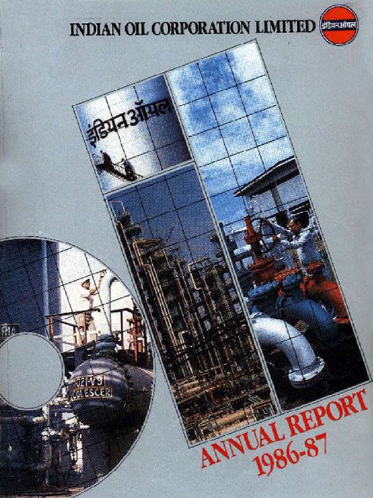 IOC Annual Report 1986-87 | PDF | Dividend | Oil Refinery
