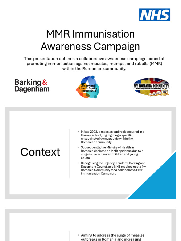 MMR Vaccination Awareness Campaign | PDF | Vaccination | Public Health