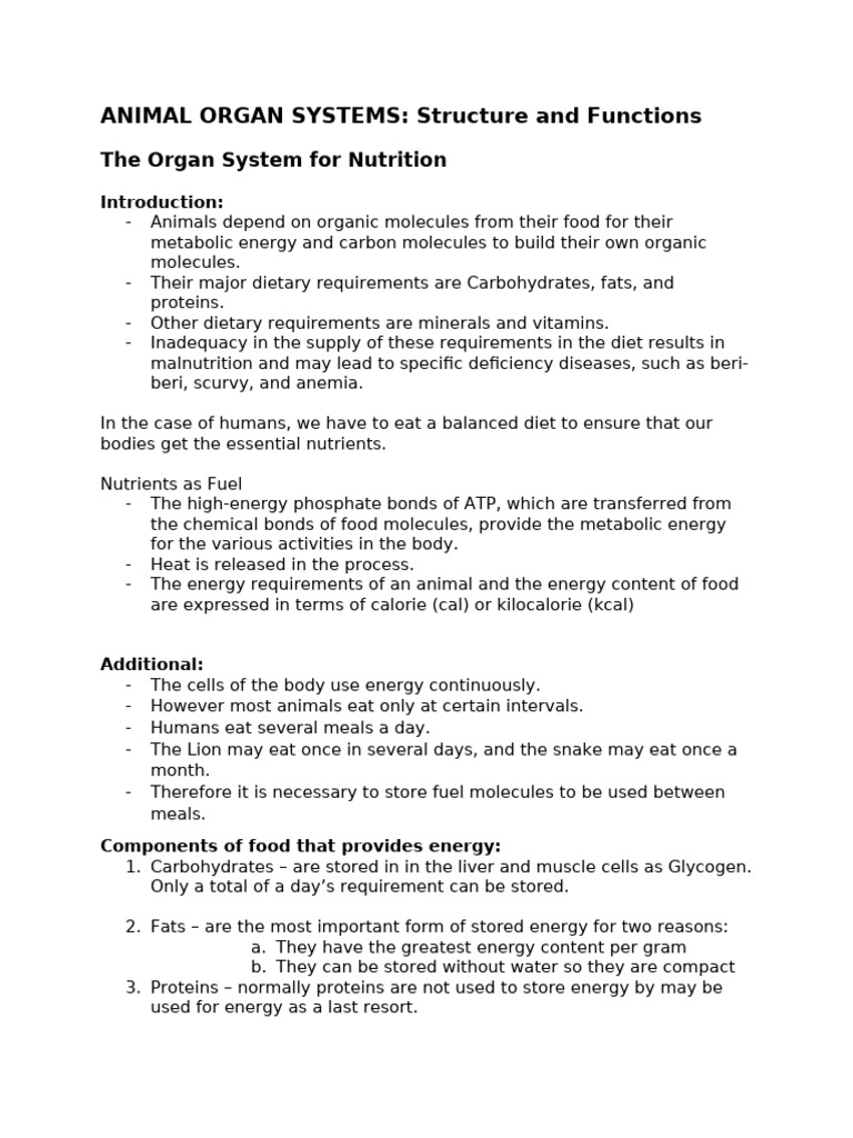Organ-System-for-Nutrition | PDF | Digestion | Stomach