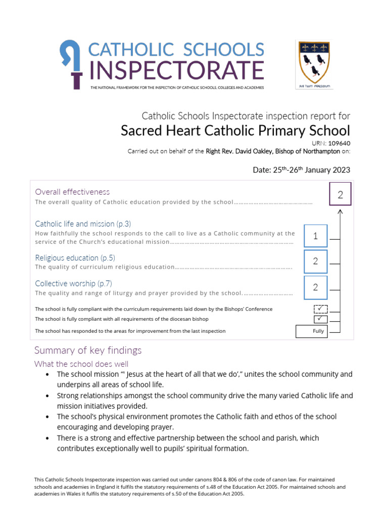 2023 02 CSI Report Sacred Heart Luton_3 | PDF | Liturgy | Prayer