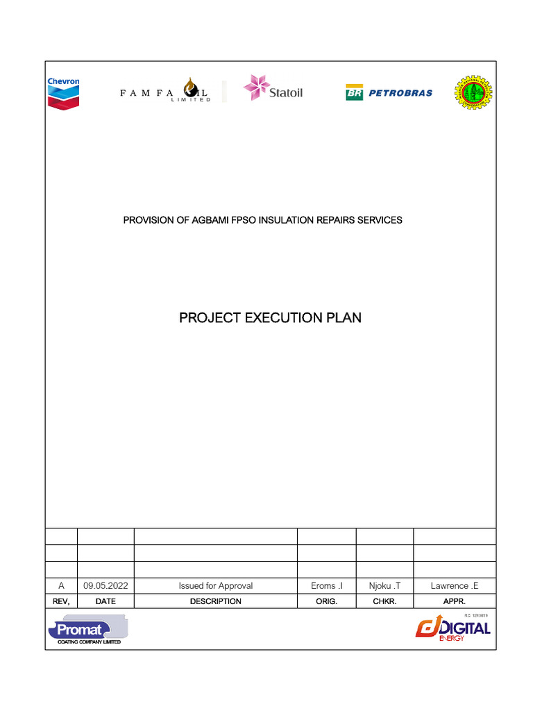 Insulation Project Execution Plan | PDF | Quality Assurance | Project Management