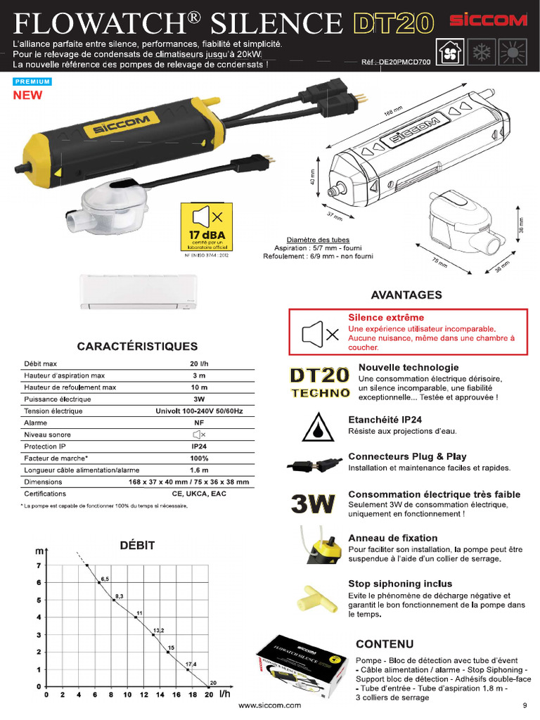 Documentation Commerciale Flowatch-Silence-Dt20 FR | PDF
