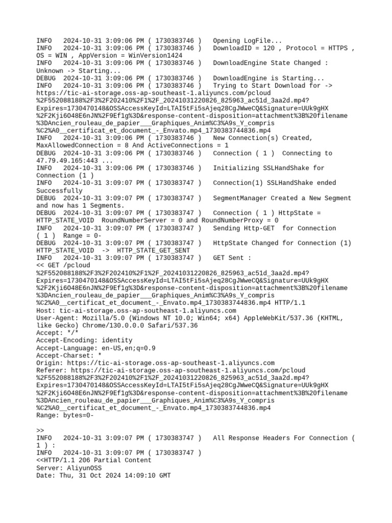 Log File | PDF | Communications Protocols | Internet Standards
