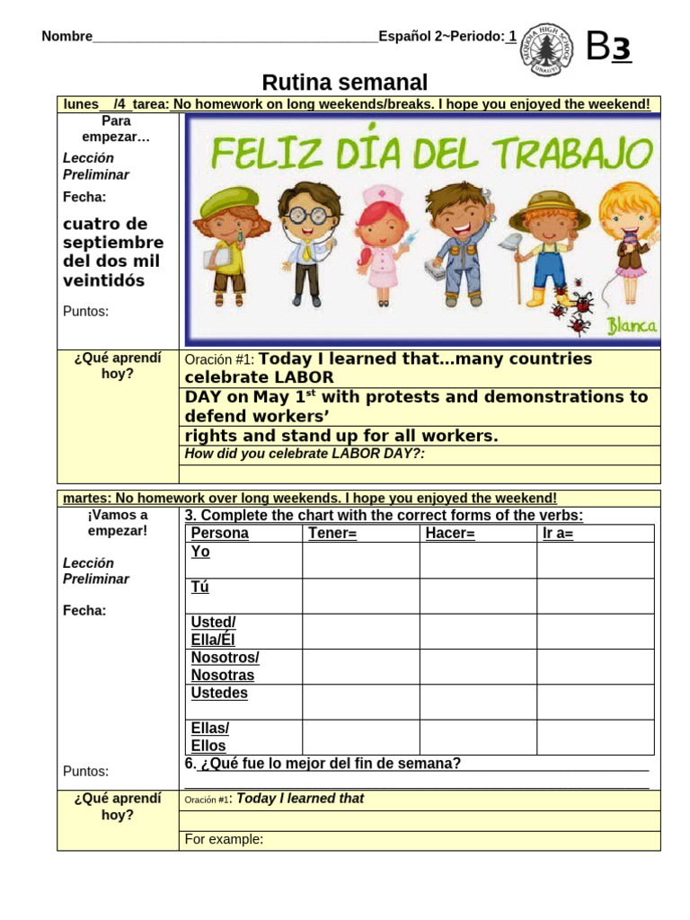 B-Page-B3 - Senderos 2 - ESP 2-Leccion Preliminar-Septiembre 2023-Labor ...