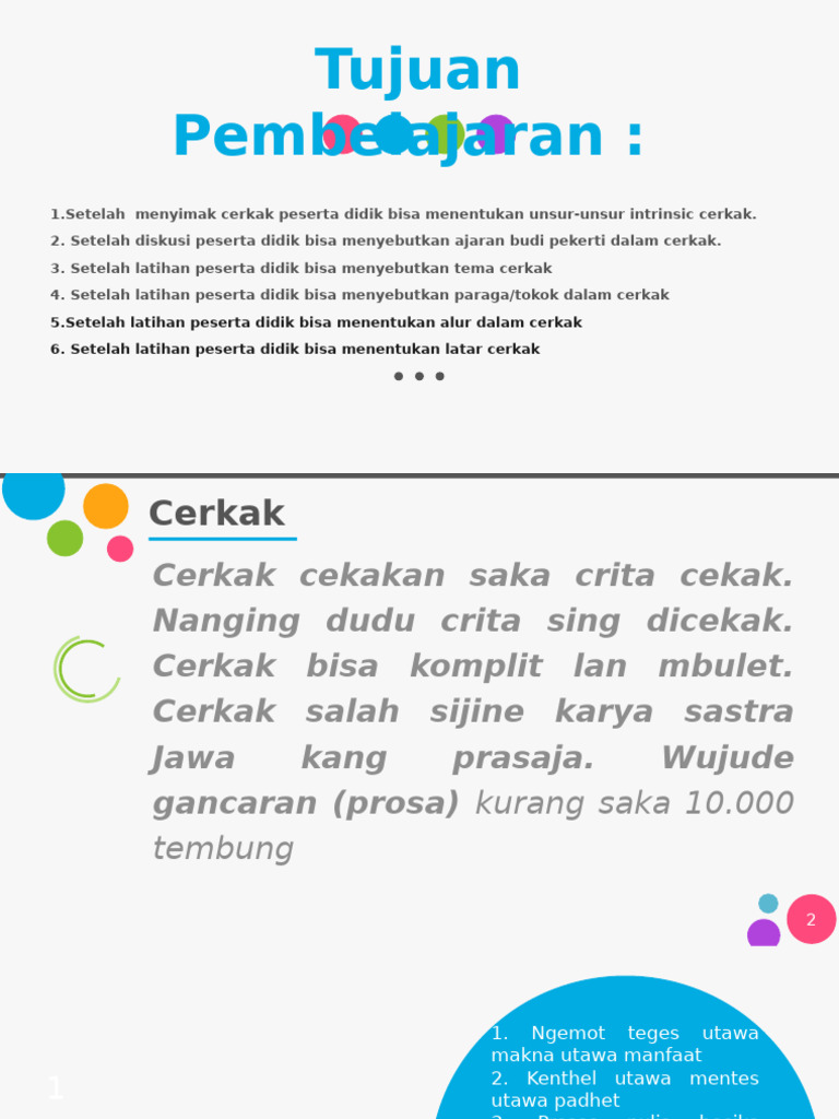 Cerkak 1 | PDF