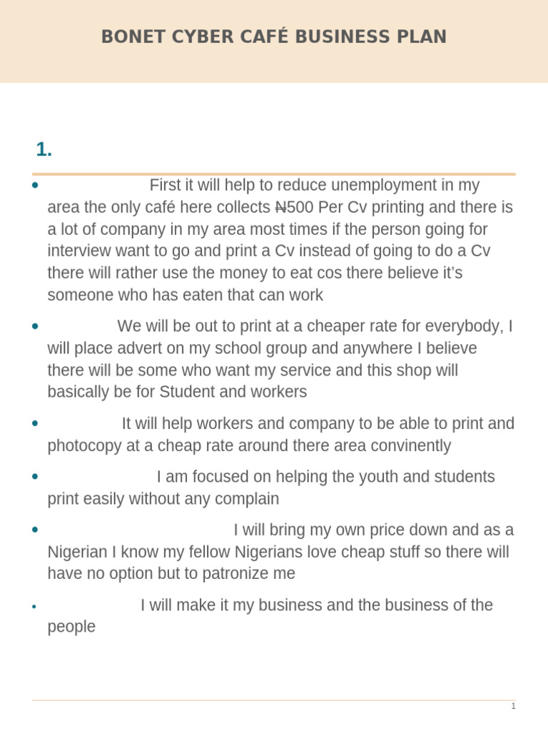 Home business plan | PDF | Economies | Business