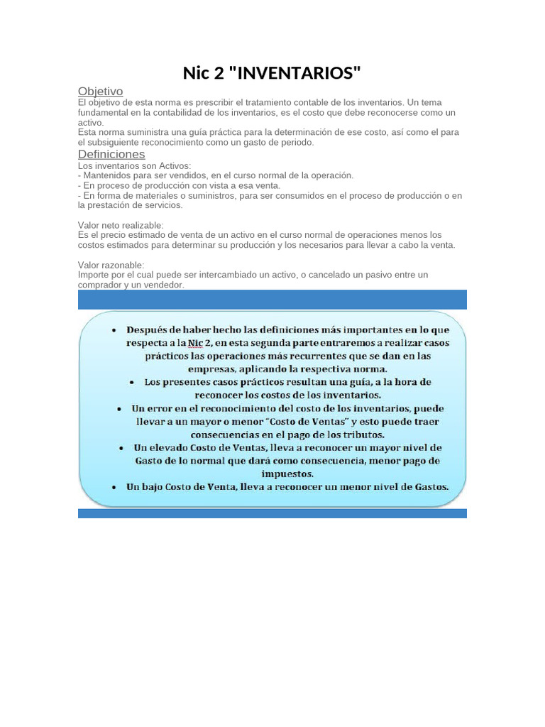 Nic 2-Inventarios | PDF | Contabilidad | Business