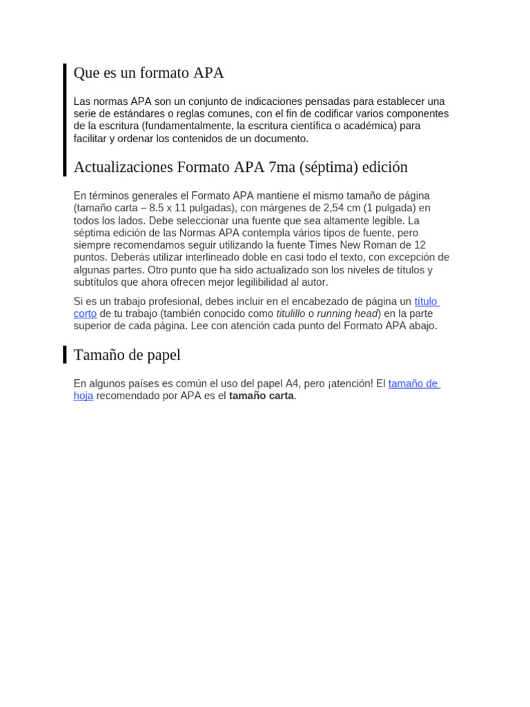 Guía del Formato APA 7ma Edición | PDF | Estilo apa