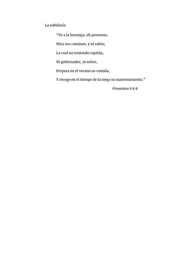 Proverbios 6 | PDF