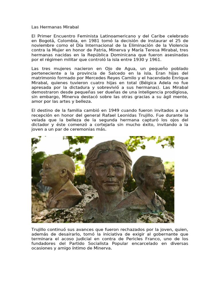 Las Hermanas Mirabal | PDF